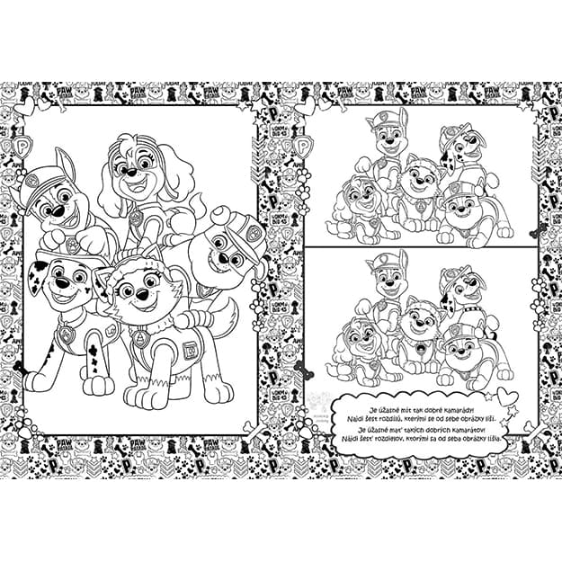 Jiri. Omalovánky A4 Tlapková patrola