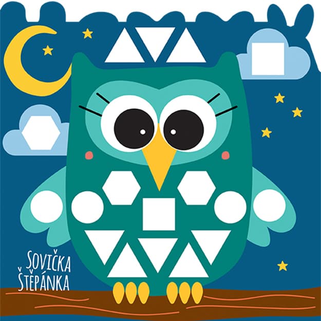 Jiri. Samolepkové barvy a tvary pro nejmenší V lese